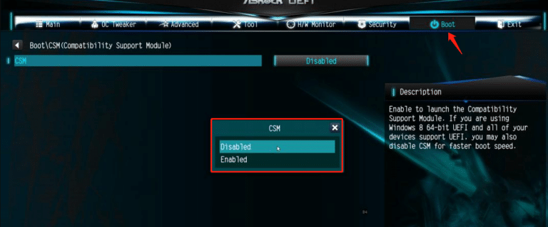 What Is CSM Support? How to Enable or Disable This Boot Option?